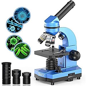 Microscope for Kids Beginners Children Student, 40X- 1000X Compound Microscopes with 52 pcs Educational Kits
