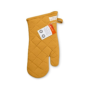 Full Circle Kind Collection Plant-Dyed Organic Cotton, Oven Mitt, Turmeric