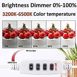 Photo Studio Light Box Kit, 12inch x 12inch Photography Adjustable Light Box with 80pcs SMD LED Beads, Portable Photo Shooting Tent with White Light Warm Light and 6 Color Background