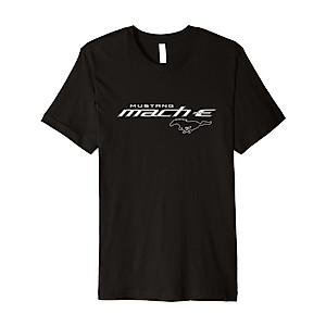 Ford Mustang Mach-E White Logo Premium T-Shirt