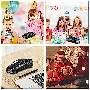 1/32 Scale Diecast Car Model Compatible for Tesla Model Y, Zinc Alloy Model Y Toy Car Pull Back Vehicles with Sound and Light, Model Y Car Replica Toy for Collectors & Kids 3+ Years Old Birthday Gift