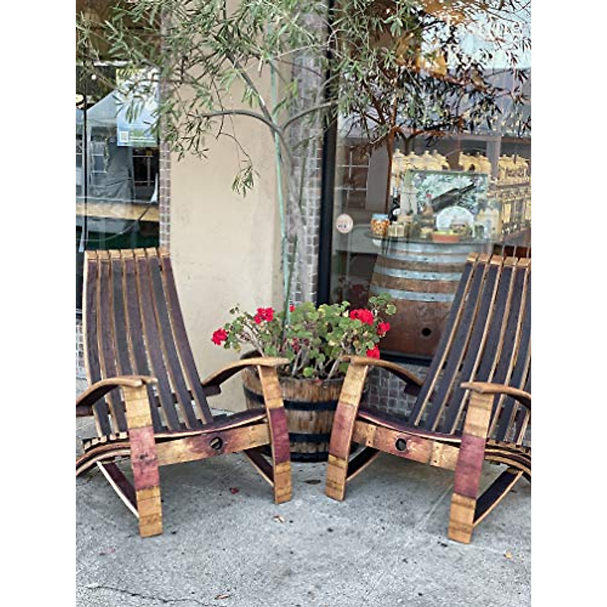 Wine Barrel Adirondack Chair