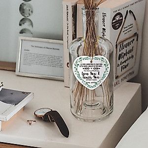 Christian Religious Gift for Godchild from Godmother, Love You & Teach You, Christmas Ornament Keepsake Sign Gift for Godson Goddaughter, Baptism Christening Gift Boys Girls from Godmother