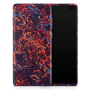 DesignSkinz Liquid Abstract Paint Remix V27 Protective Vinyl Decal Wrap Skin Cover Compatible with The Samsung Galaxy S20 (Screen Trim & Back Glass Skin)