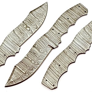 UK UNIQUE SHARP KNIVES Damascus Steel Full Tang Tracker Blank Blade BB-0005 Custom Handmade for Knife Making