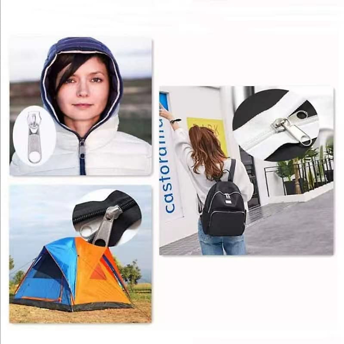 YZSFIRM 85 Pcs Zipper Repair Kit with Install Plier Tool,Zipper Replacement for Jackets,Coats,Bags,Backpack,Tents