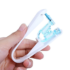 1 pcs Ear Piercing Tool,Disposable Nose Ear Piercing Tool Stainless Steel Ear Piercer Machine for Men Women (C)