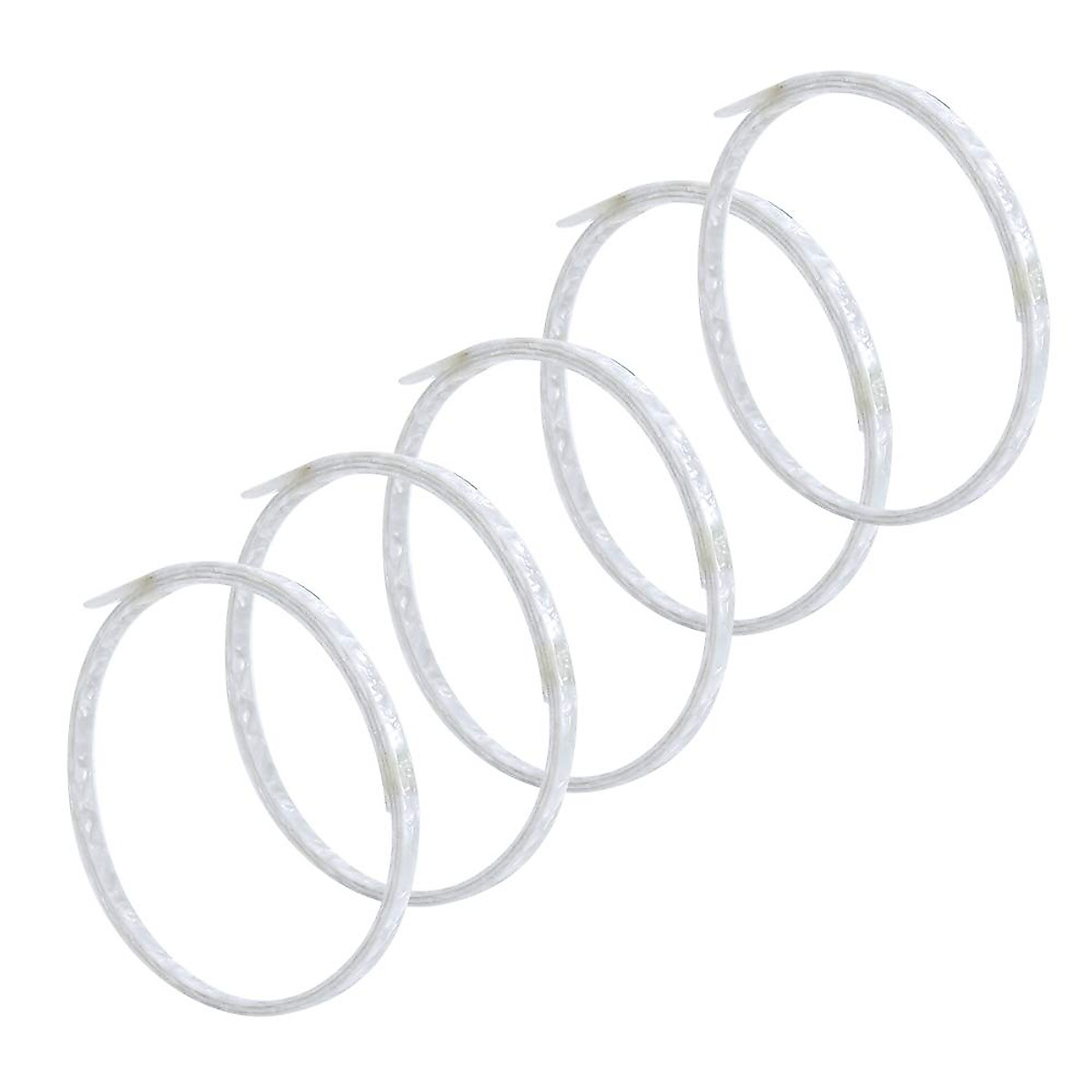 Bnineteenteam 5Pcs Guitar Binding Purfling,6mm Width Celluloid White Pearl Guitar Binding Purfling for Acoustic Guitar Classical Guitars Performance Accessory