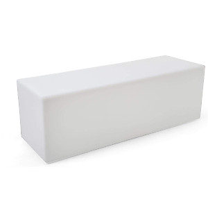 Displays2go Backlit Benches with Color Changing Lights – White (FDLED47BST)