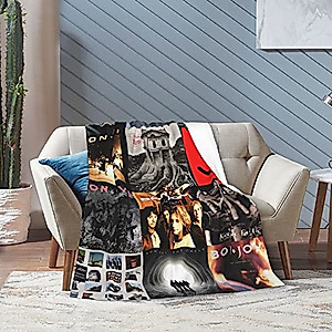 Shouou Band Music Blanket Flannel Fleece Blanket Ultra Soft Warm Cozy Plush Bed Blanket Lightweight Sofa Throw Blanket in Winter Size: 50"X40"