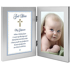 Godparents Gift from Godson, Sweet Poem Frame - Add 4x6 Inch Photo