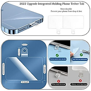 BERITNI Cell Phone Lanyard, Crossbody Metal Phone Chain Strap for Women, Universal Patch Phone Lanyard Holder, Detachable Phone Tether Compatible with All Smartphones, Gold Paperclip