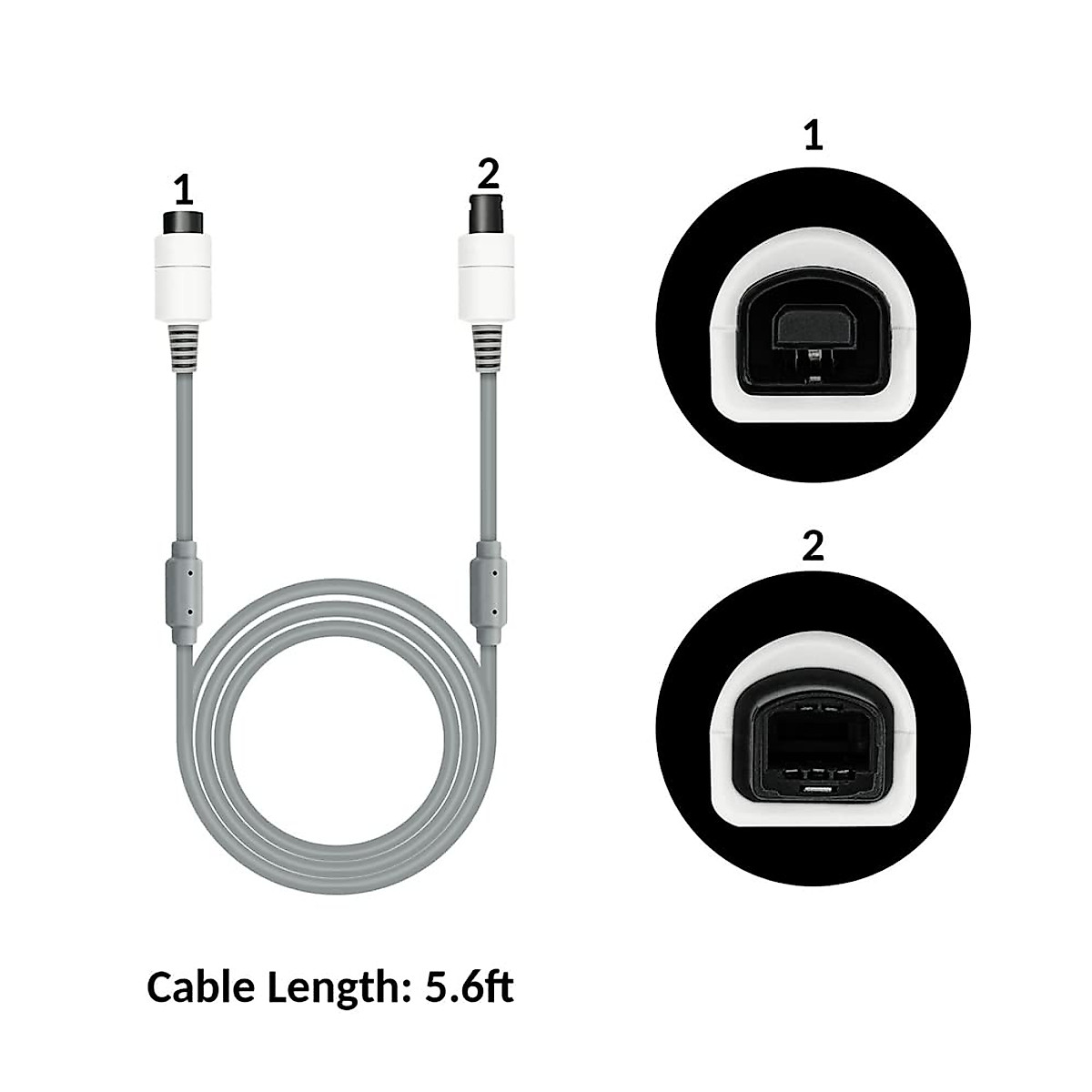 Wigearss Controller Extension Cable Cord for Sega Dreamcast (LOT 2)