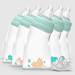 Balance + Angled Standard Neck Bottle 5oz 6pk with Balance + Pacifier Sample