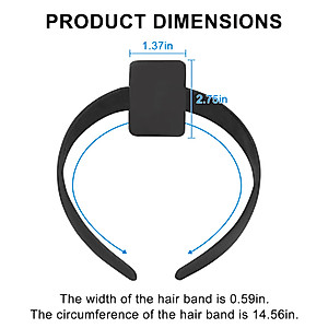 WEIGUZC Graduation Cap Hair Band – Secure and Comfortable Hair Accessory for Graduation Caps (Black - 1PCS, Unisex)