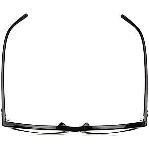 Ray-Ban RX7185F Low Bridge Fit Square Prescription Eyeglass Frames, Black/Demo Lens, 54 mm