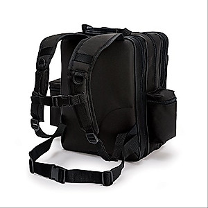 Hopkins Medical Products Home Health Pro Backpack: 11"x9"x16" - Spacious, Organized & Secure for Healthcare Professionals on the Go, Black