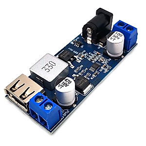 DEVMO 2Pcs 12v to 5v 5A Converter Step-Down Power Supply 24V / 12V to 5V 5A Voltage Regulator DC 9V-36V Step-Down to DC 5V-5.3V 3.5-6A Volt Transformer