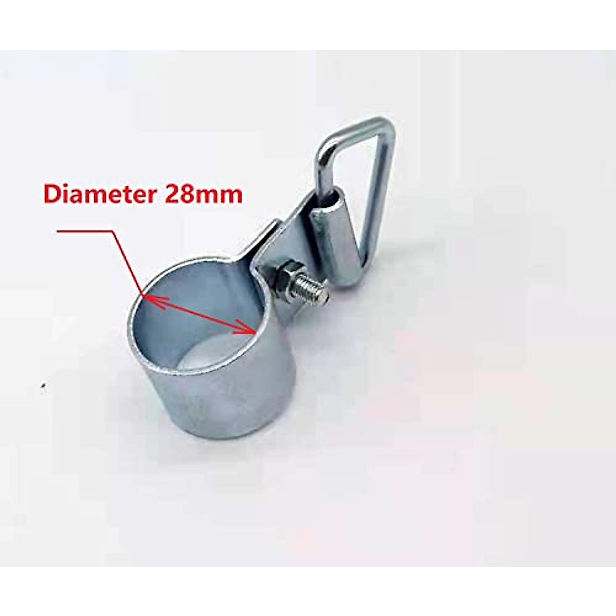 Kerlista,2-Pcs, Weed Eater Trimmer Shaft Clamp Trimmer Replacement Shaft Boom Clamp Shoulder Strap Drive Straight Shaft Tube Mount Clamp for Trimmer Harness Shoulder Strap Garden Lawn Cutter (D-28MM)