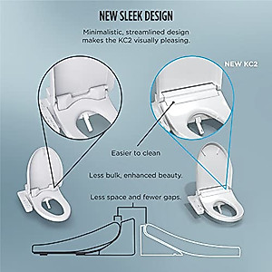 TOTO SW3023#01 WASHLET KC2 Round Electronic Bidet Toilet Seat, Cotton White