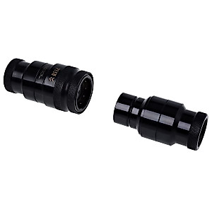 Alphacool 17370 Eiszapfen HF Quick Release Connector kit G3/8 Inner Thread with reducing Nipple G1/4 - deep Black Water Cooling Fittings