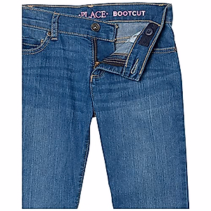 The Children's Place girls Basic Bootcut Jeans, Md Lara Wash Single, 6 7 US