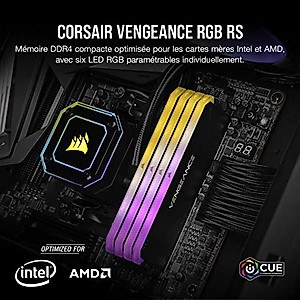 CORSAIR VENGEANCE RGB RS 16GB (2x8GB) DDR4 3600 (PC4-28800) C18 Desktop memory