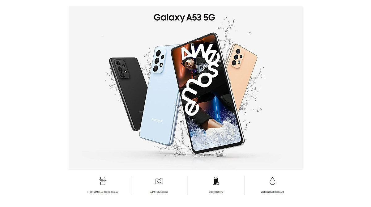 Samsung Galaxy A53 5G - 128GB Dual SIM Smartphone