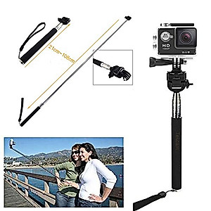 TEKCAM Universal Action Camera Accessories with Small Carrying Case Travel Storage Bag Compatible with Gopro Series Action Camera