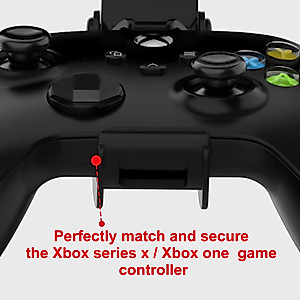 NBCP Xbox Series X Controller Phone Mount,foldable Phone holder for Xbox Series S|X/Xbox one Wireless Controllers cellphone clip ajustable(Clip Only)