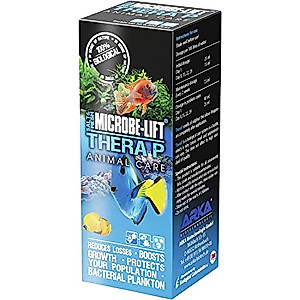 Microbe-Lift THERAPH16 TheraP Fish Care Treatment for Freshwater and Saltwater Home Aquariums and Tanks, 16 Ounces