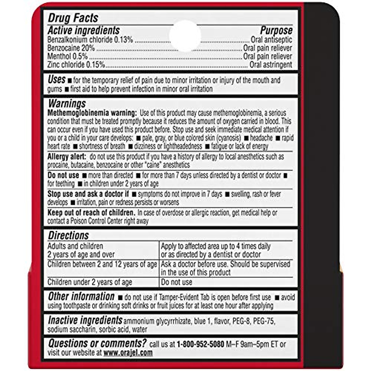 Orajel 4X for Toothache & Gum Pain Severe Gel Tube, No Color, 0.25 Ounce