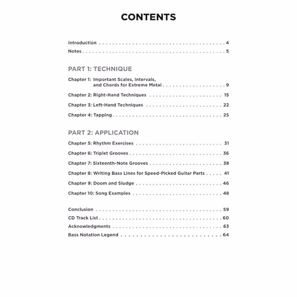 Extreme Metal Bass: Essential Techniques, Concepts, and Applications for Metal Bassists
