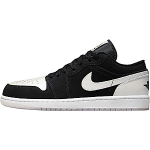 Nike Men's Air Jordan 1 Low Shoes, Black/Multi-color/White/Black, 11