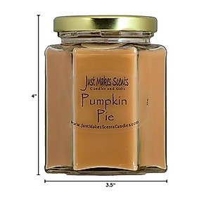 Pumpkin Pie Scented Blended Soy Candle | Hand Poured Fall Fragrance Candles | Made in The USA by Just Makes Scents