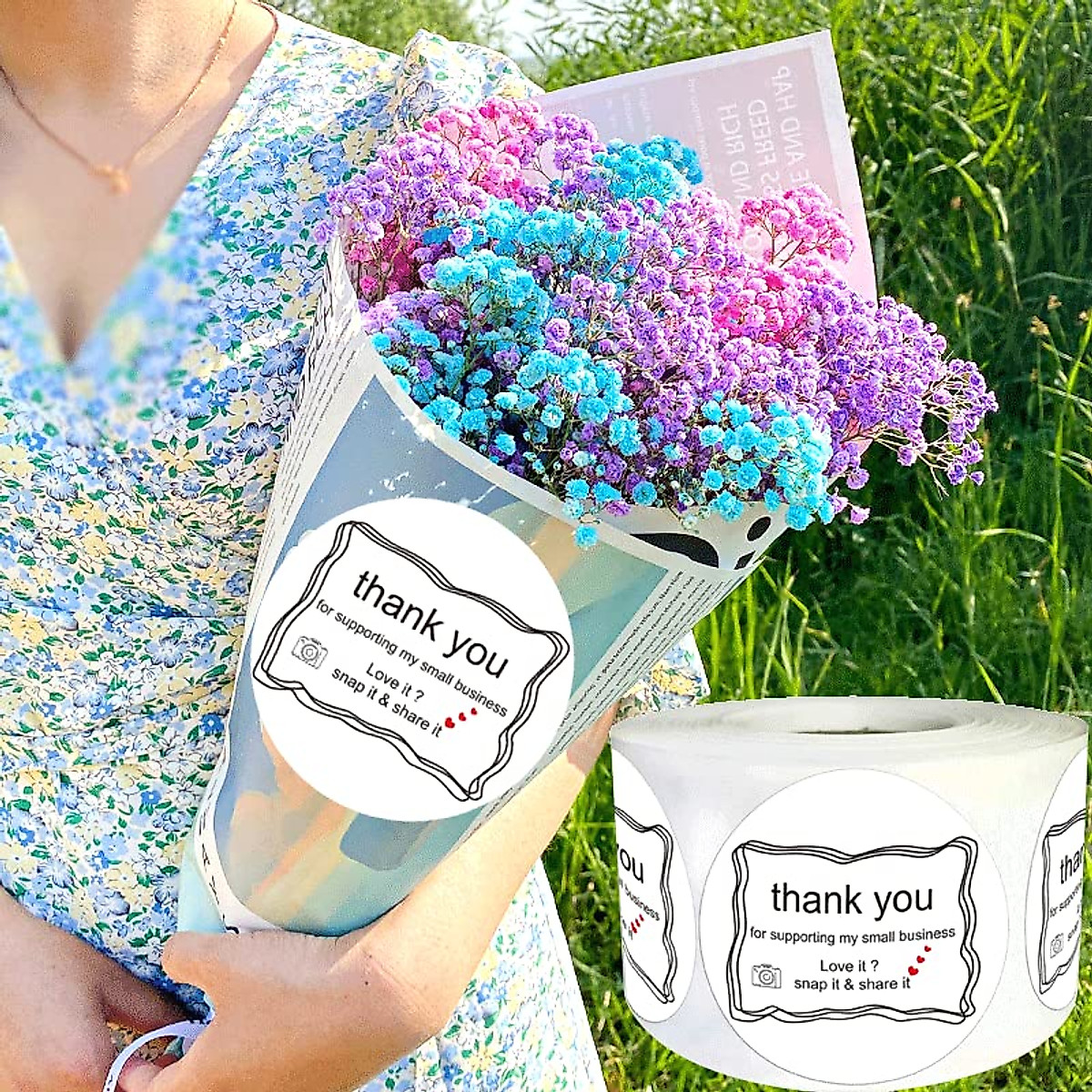 Snap Share Review with Retro Camera Design Stickers,Thank You Stickers,Bakeries Stickers,Handmade Stickers,Small Business Stickers, Envelopes Stickers, Gift Bags Packaging 500 PCS