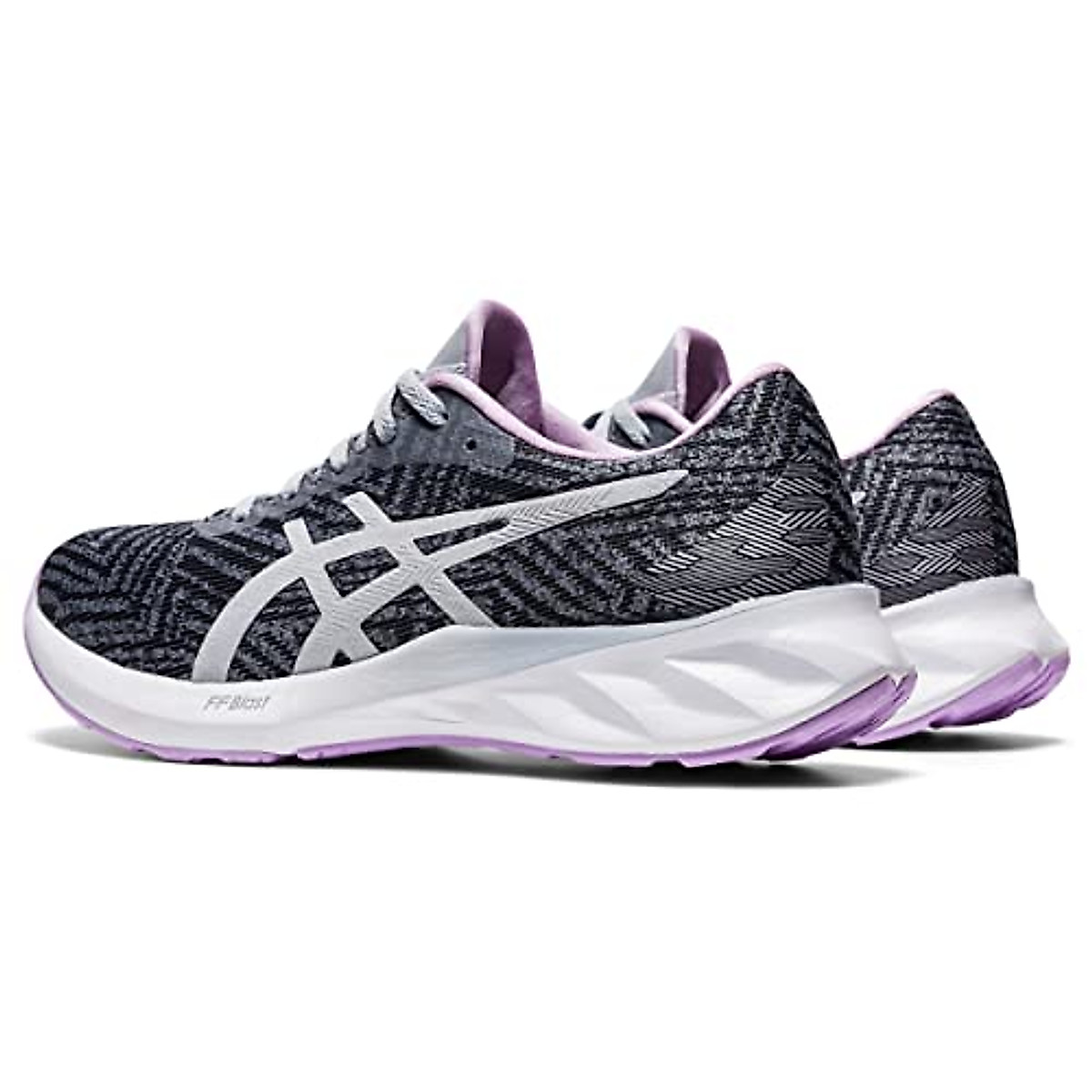 ASICS Women's Roadblast Running Shoes, 6, Sheet Rock/Piedmont Grey