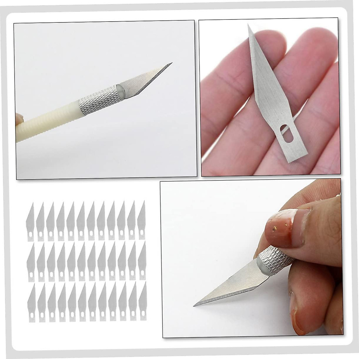 COHEALI Wood Carving Tools 5 Boxes Carving Blade Clay Kit Scrapbook Kit Ceramics Tools Craft Pen Modelling for Art Tool Steel Hobby Craft Engraving Tools Boxed Clay Tools