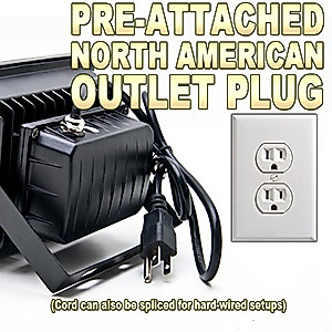 Biltek 100W LED Flood Light Cool White High Power Outdoor Spotlight Industrial Lighting Home Security Lighting Outdoor House Business Surveillance Safety Wall Washer High Building Billboard Garden