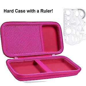 co2CREA Hard Case compatible with Texas Instruments TI-84 Plus CE/TI-84 Plus/TI-Nspire CX II CAS/TI-Nspire CX II/TI-83 Plus/TI-89 Titanium/TI-85 / TI-86 Color Graphing Calculator, Plum