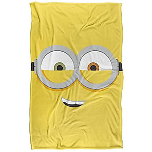 Minions Blanket, 36"x58", Bob Face Silky Touch Super Soft Throw Blanket