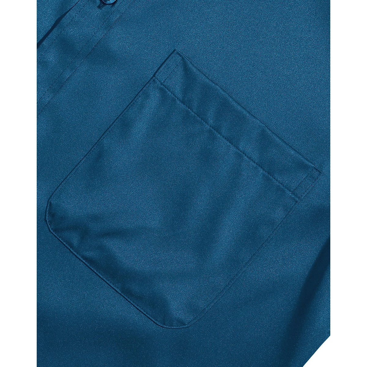 Alimens & Gentle Mens Short Sleeve Dress Shirts Casual Button Down Shirt Short Sleeve Button Up Shirt Azure Blue Large