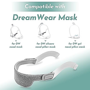 Replacement Headgear with Arms Compatible with DreamWear Silicone/Gel Nasal & Pillow Mask, Adjustable Soft Head Strap