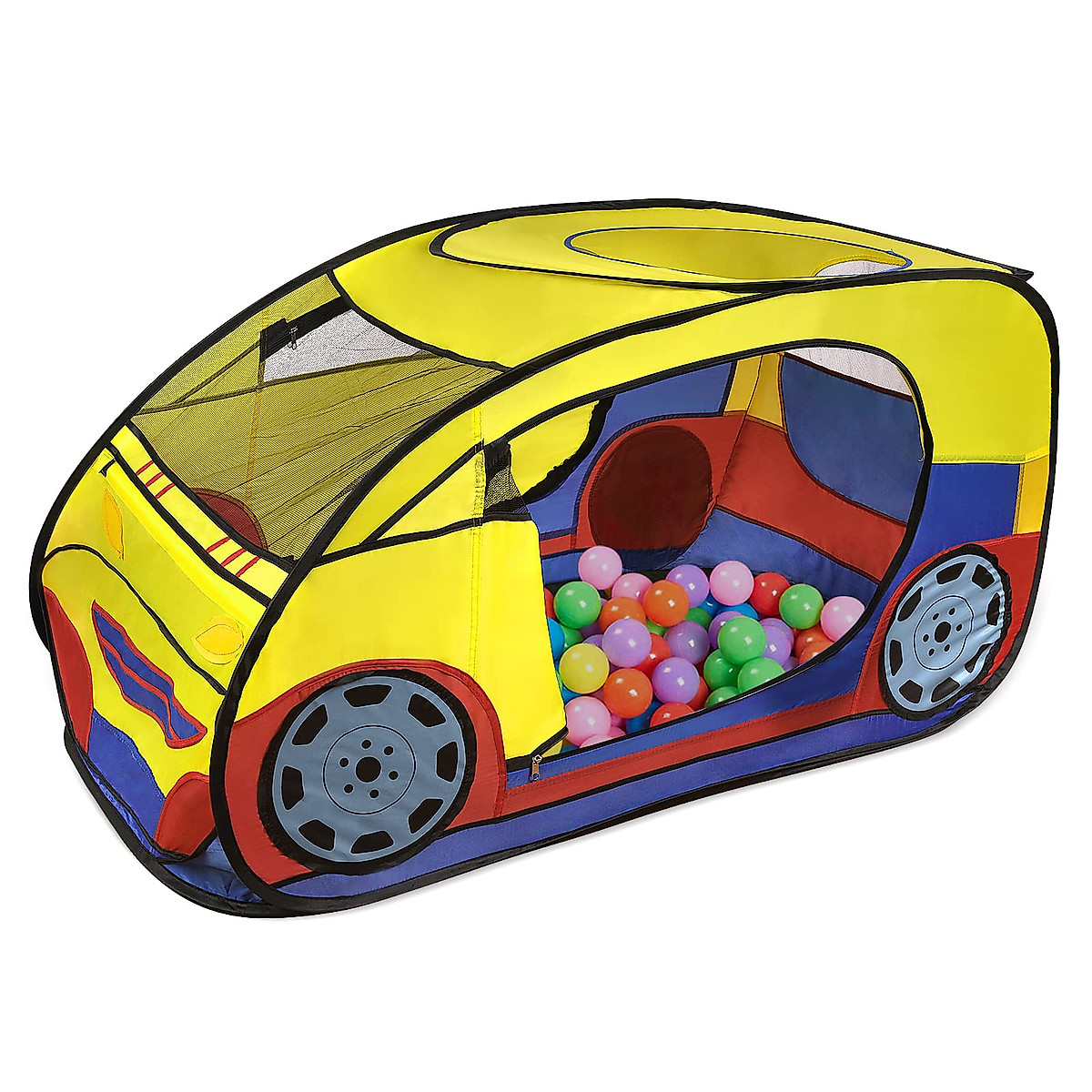 Anyshock Car Tent for Kids , Play Tent Pop Up Pretend Toys for Indoors and Outdoors Fun , Foldable Playhouses with Carrying Case as a Best Gift for Over 3 Years Old Toddler/Boys/Baby