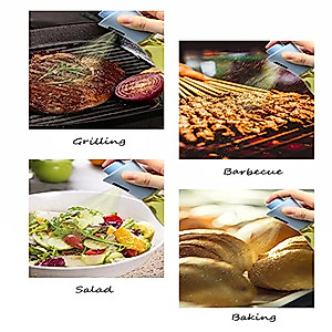 KALPAGA Oil Sprayer for Cooking, 2PACK Olive Oil Sprayer Mister, 180ml Glass Olive Oil Spray Bottle Versatile Oil Sprayer for Salad BBQ Kitchen Baking Roasting Grilling