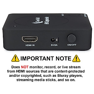 ClearClick HD Capture Box - Capture Video from Gaming Devices & HDMI Sources (No Computer Required)