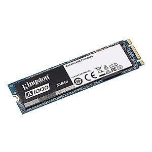 Kingston Digital SA1000M8/240G A1000 240GB PCIe NVMe M.2 2280 Internal SSD High Performance Solid State Drive