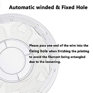 2PCS Upgraded Tempered Glass Plate with Bed Clips and Comgrow 3D Printer PLA Filament 1KG 1.75mm Spool White Color