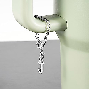LUAATT Letter Charm Accessories For Stanley Cup,Name Id Letter Handle Charm For Stanley Tumbler(J)