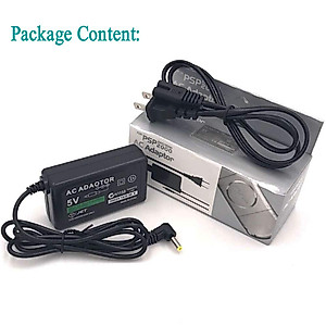Ssgamer AC Adapter Power Charger for Sony PSP 1000 / PSP Slim and Lite 2000 / PSP 3000 (1 Pack)